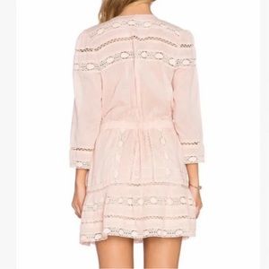 Tularosa | Dresses | Tularosa Payton Pink Crochet Lace Mini Dress ...